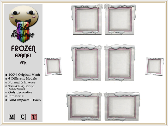 Second Life Marketplace - [PR] Frozen Frames - Pink (Boxed)